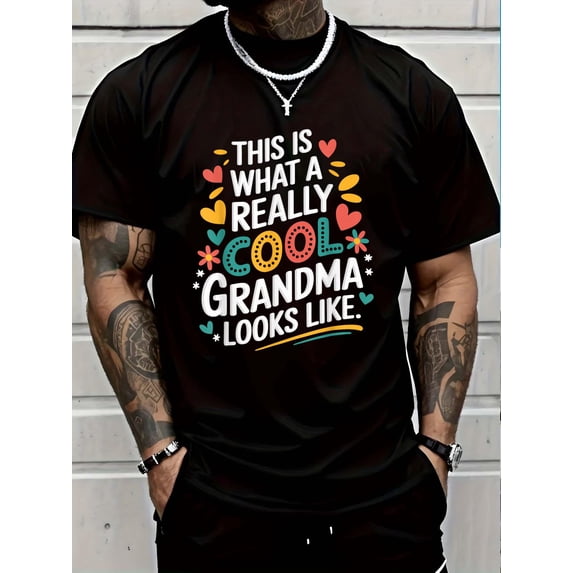 100% Cotton This Is What A Really Cool Grandma Looks Like, Grandmother ...