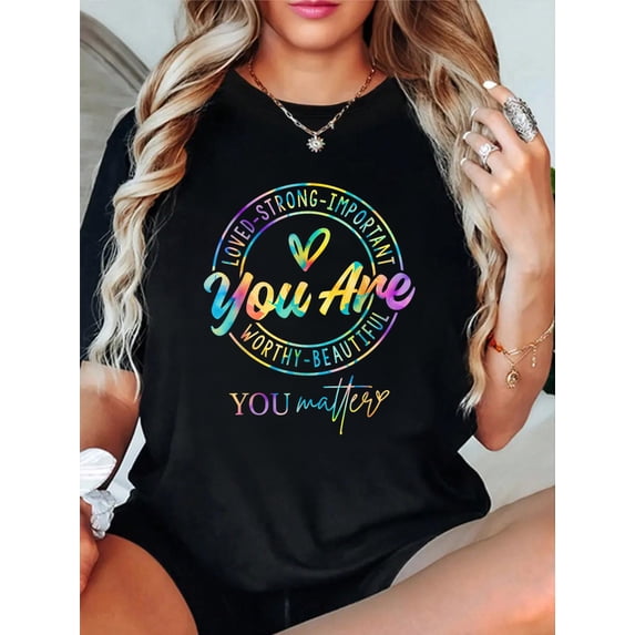100% Cotton Tie Dye You Matter Kindness Mental Health Awareness Warrior ...