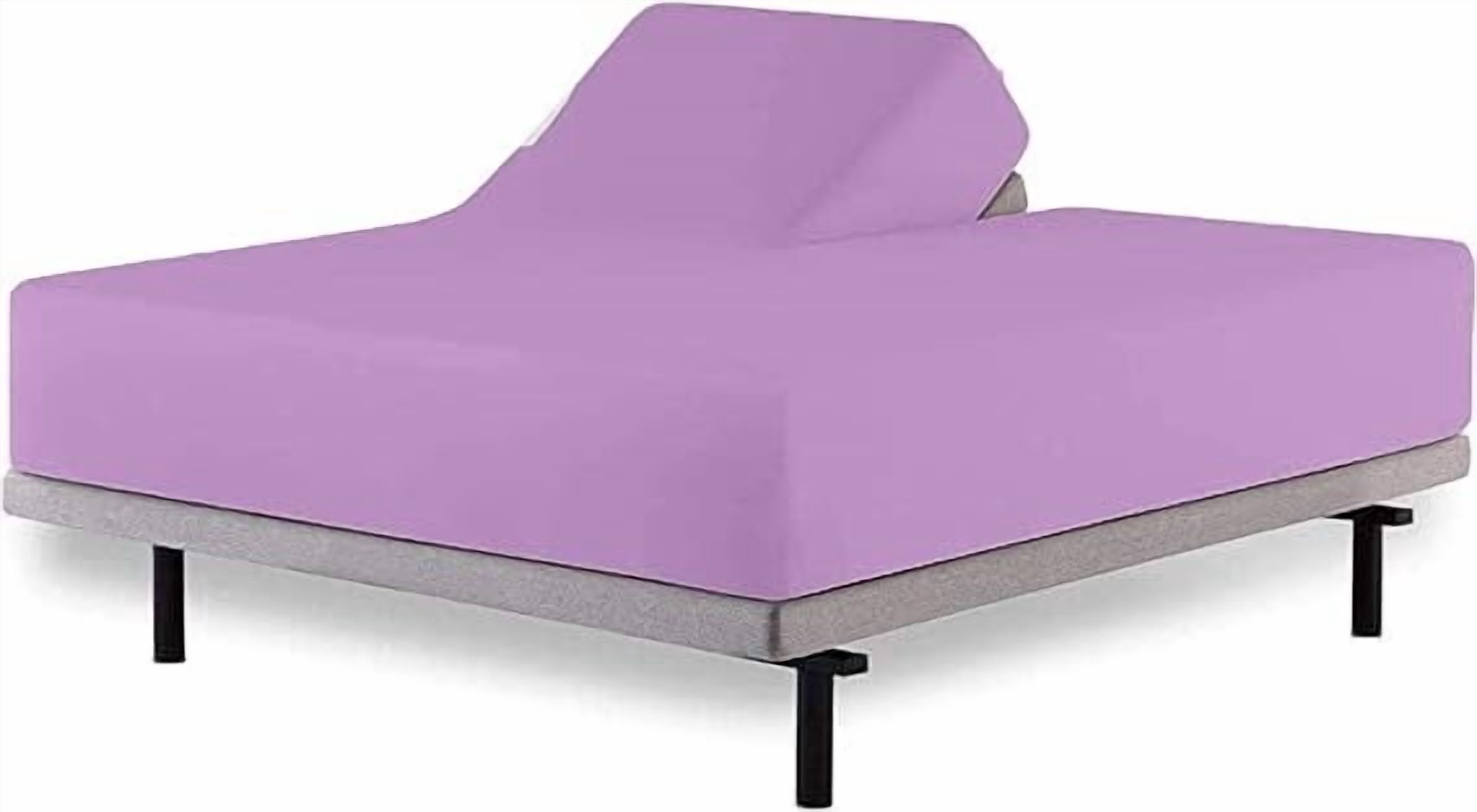 100% Cotton Top Split Queen Fitted Sheet for Adjustable beds, 300 TC 12 ...