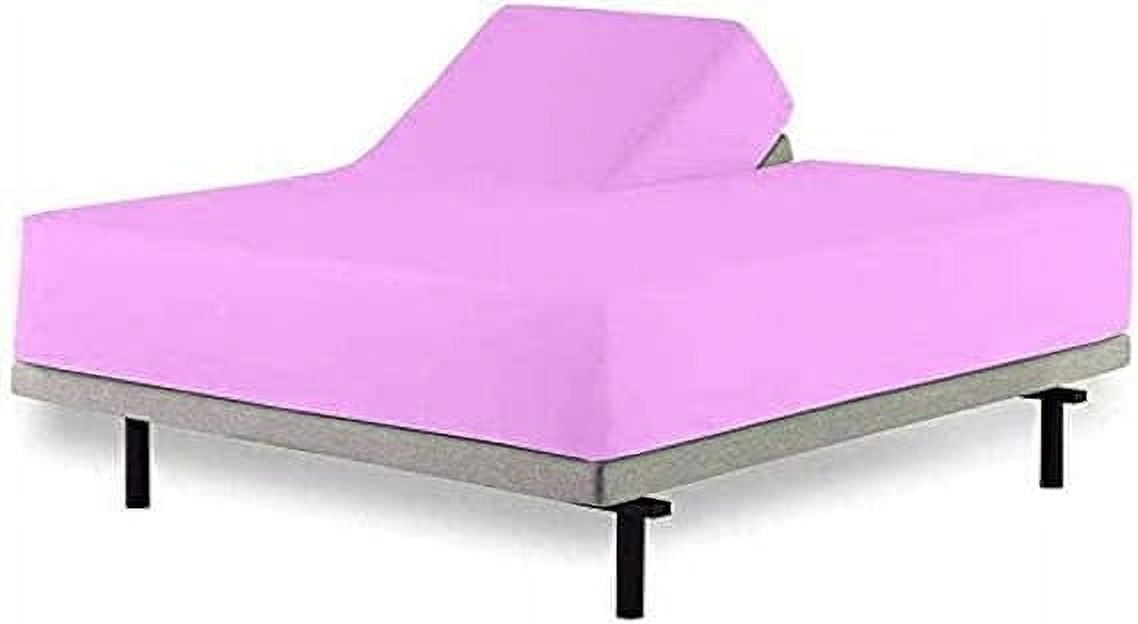 100% Cotton Top Split Queen Fitted Sheet for Adjustable beds, 300 TC 16 ...