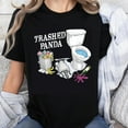 100% Cotton Trashed Panda Funny Animal Humor Toilet Trash Can Beer ...