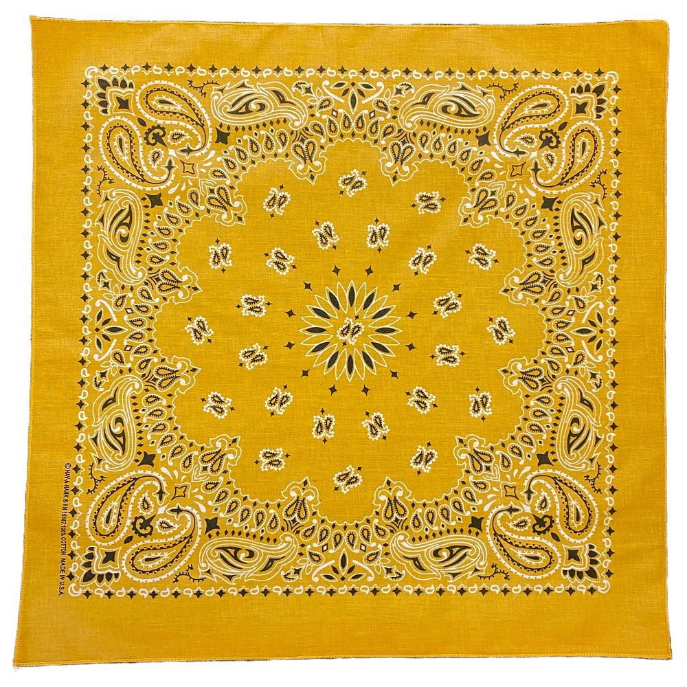 100% Cotton True two-sidede print Rolled-hem edges 22"x22" Paisley ...