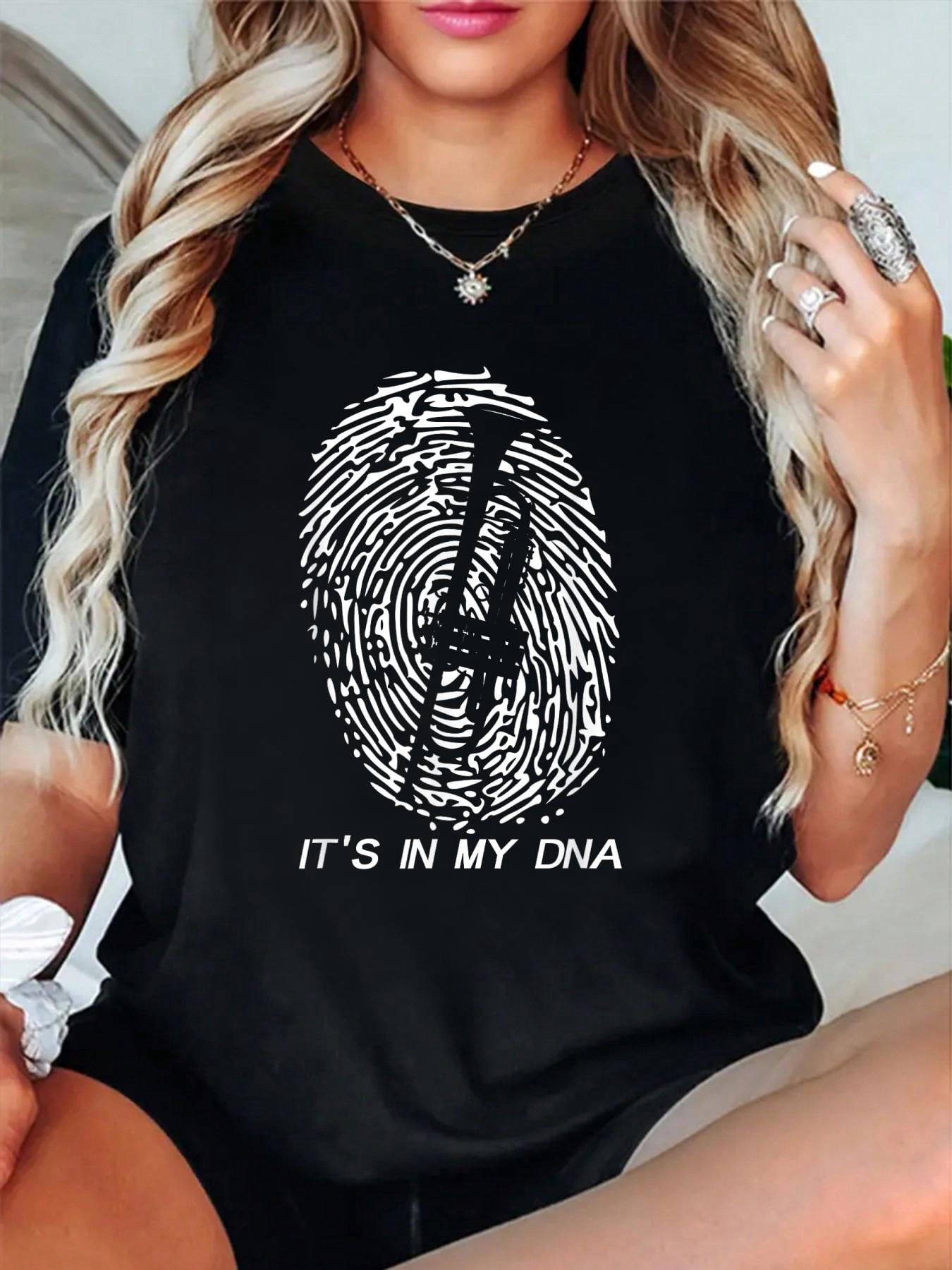 100% Cotton Trumpet - It's In My DNA Shirt Gift Music T-Shirt Women's ...