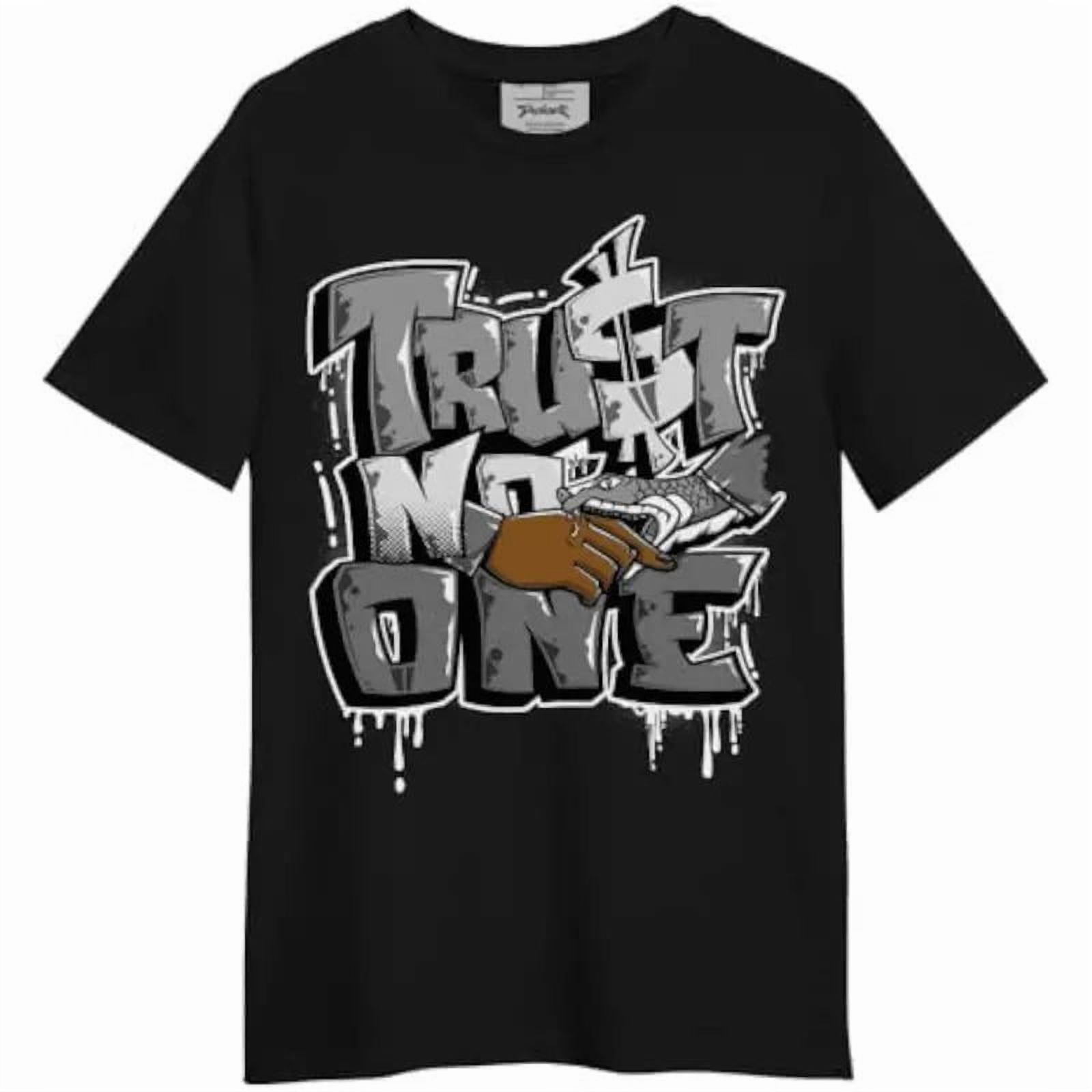 [100% Cotton] Trust No one Graffiti Street art Money Hand Graphic Knit ...