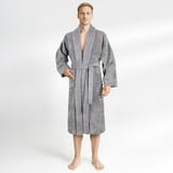 100% Cotton Turkish Bathrobes, Soft Absorbent Lightweight Men Robes ...