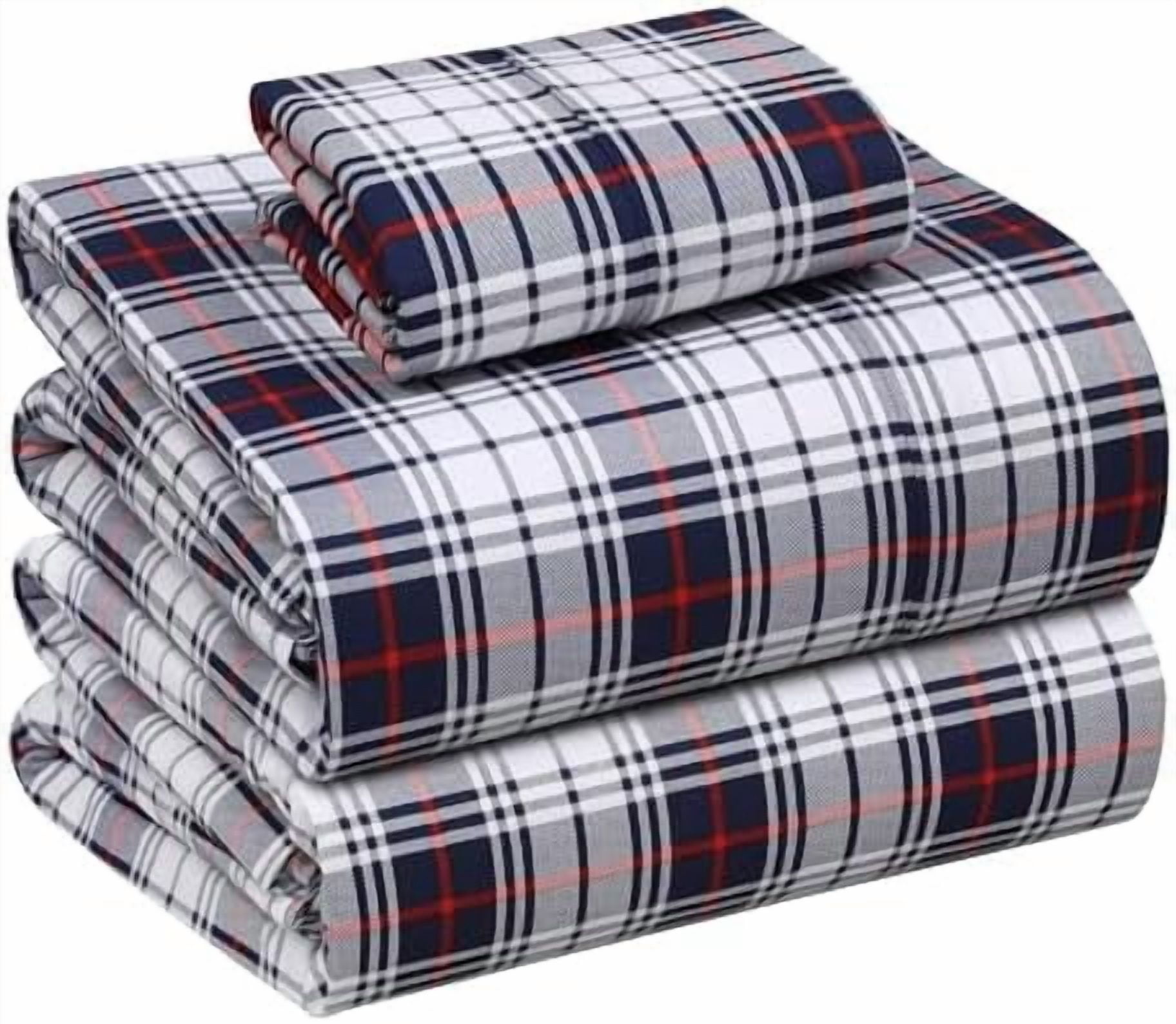 100% Cotton Twin Sheets Set, 3 Pieces, Soft & Breathable Percale Weave ...