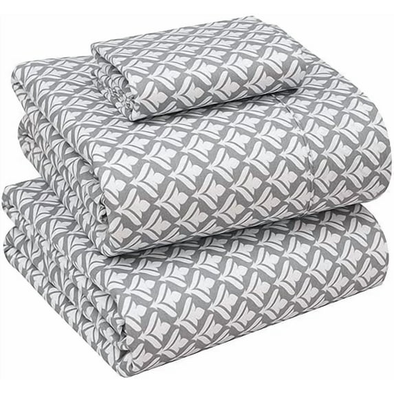 100% Cotton Twin Sheets Set, 3 Pieces, Soft & Breathable Percale Weave ...