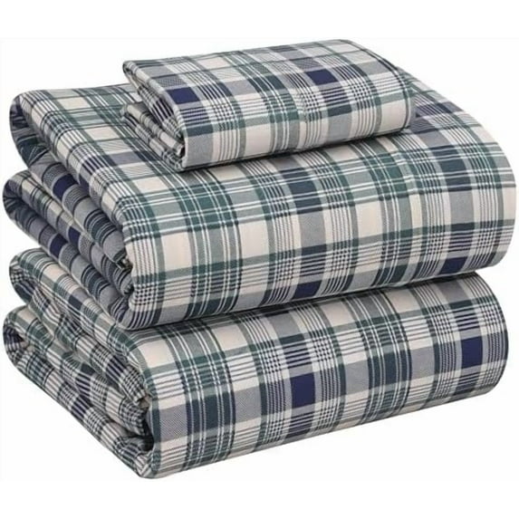 100% Cotton Twin XL Sheet Sets, 3 Pieces, Soft & Breathable Percale ...