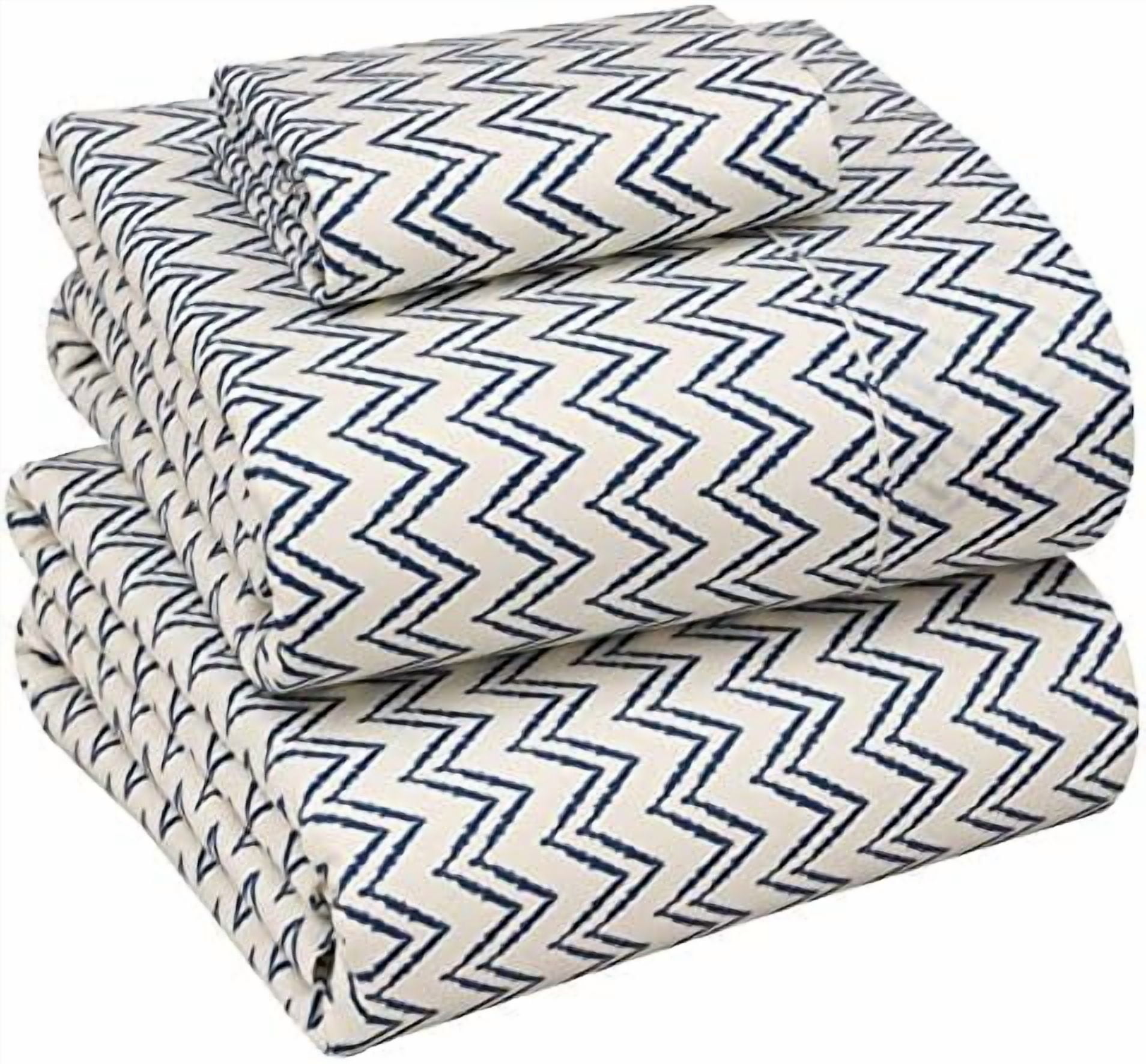 100% Cotton Twin XL Sheet Sets, 3 Pieces, Soft & Breathable Percale ...