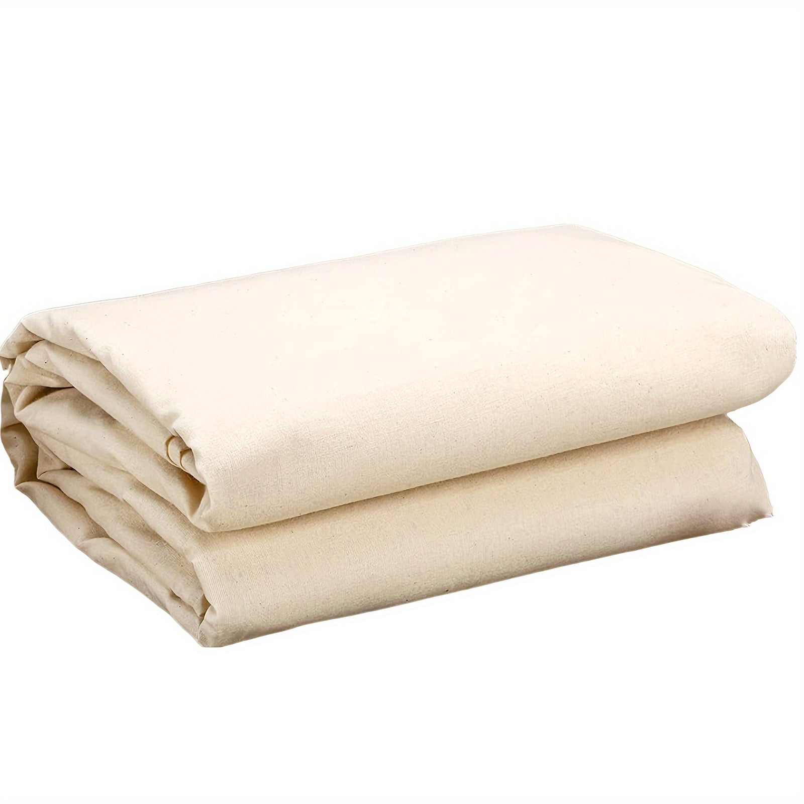 100% Cotton Unbleached Muslin Fabric, 5/10 Yard Pre-Cut for Sewing ...