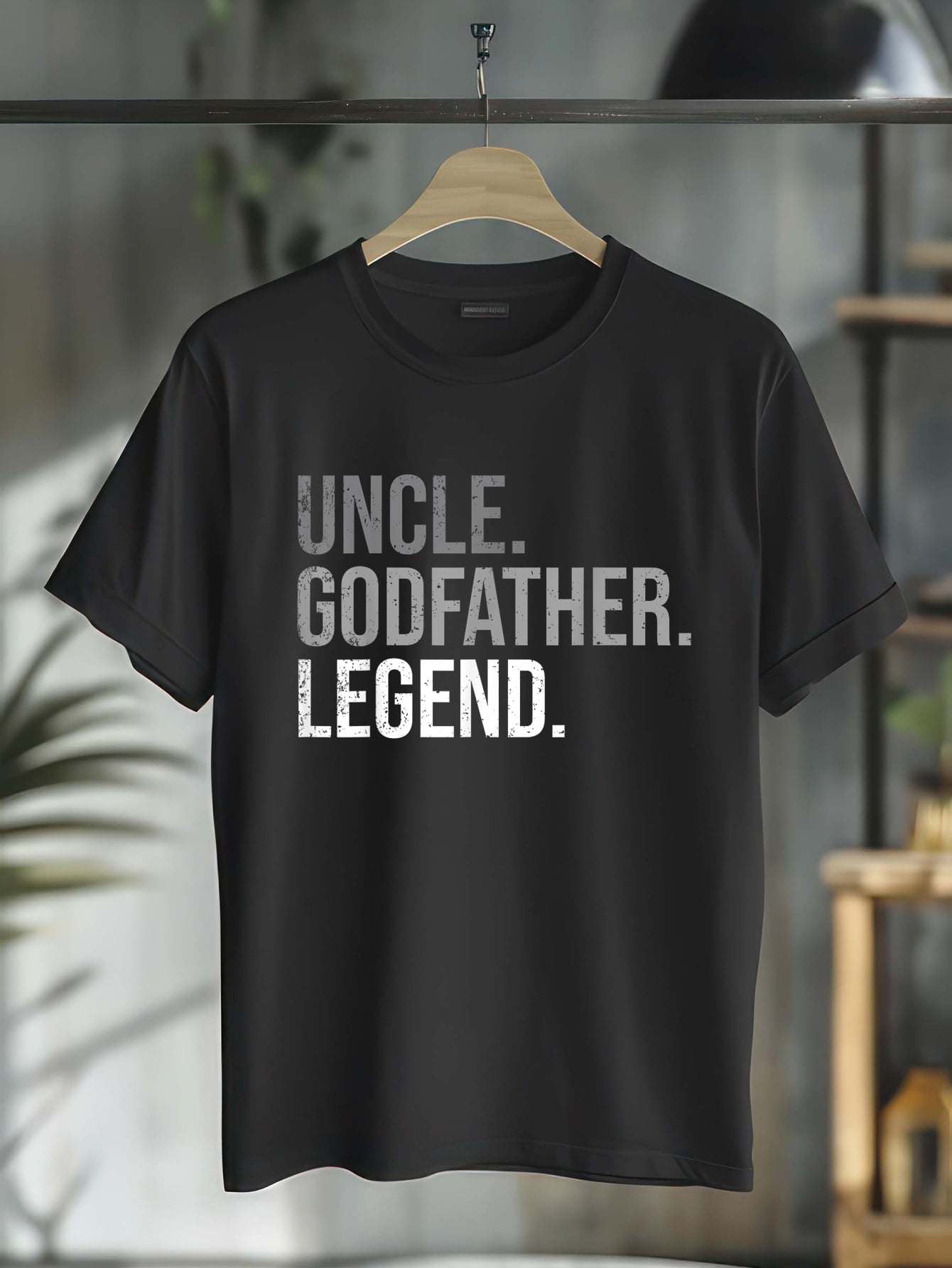 100% Cotton Uncle Godfather Legend Best Godfather Proposal Baptism T-Shirt - Walmart.com