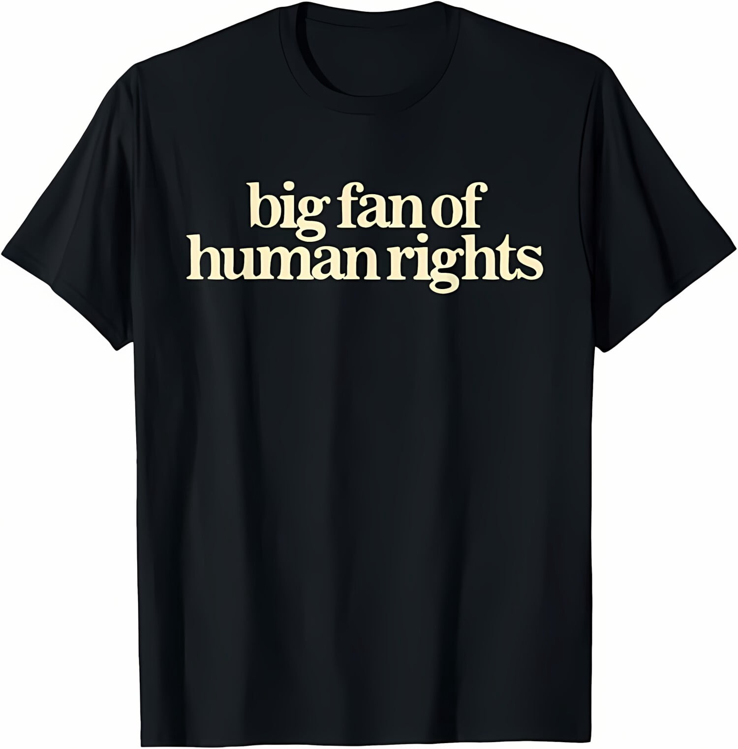 100% Cotton Unisex Big Fan Of Human Rights Retro Equality Statement Art ...