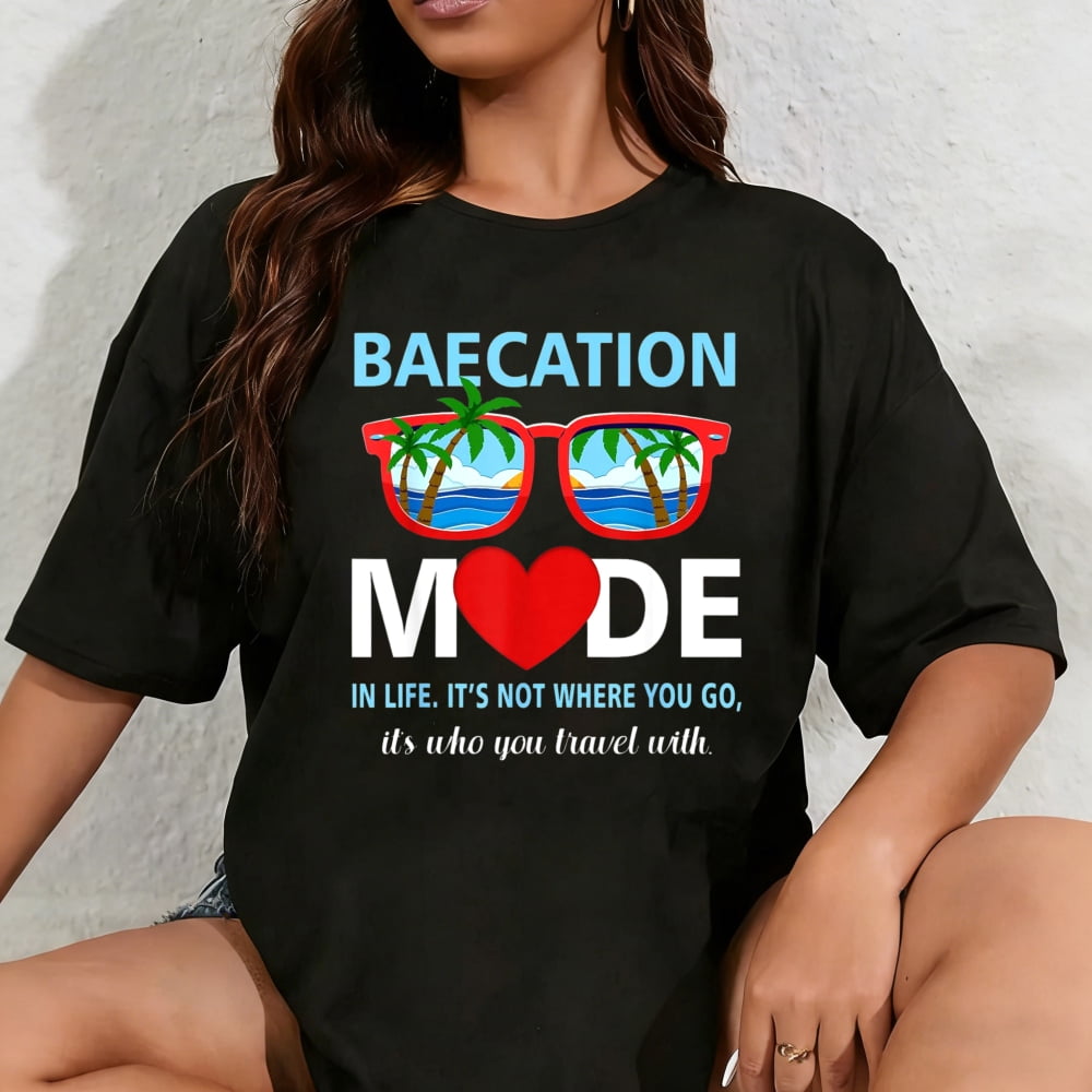 100% Cotton Unisex Couples Trip Matching Summer Vacation Baecation Mode ...