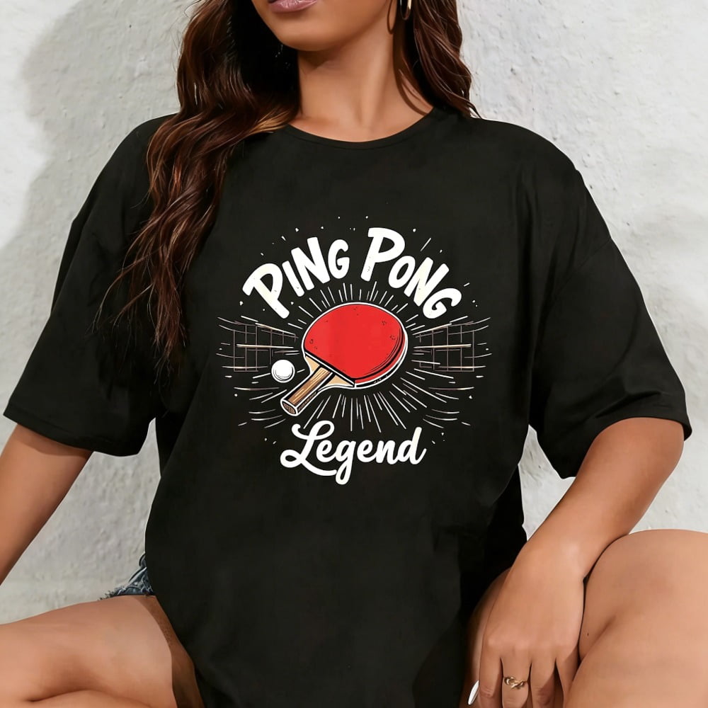 100% Cotton Unisex Funny Ping Pong Quote Gift Legend T-Shirt - Walmart.com
