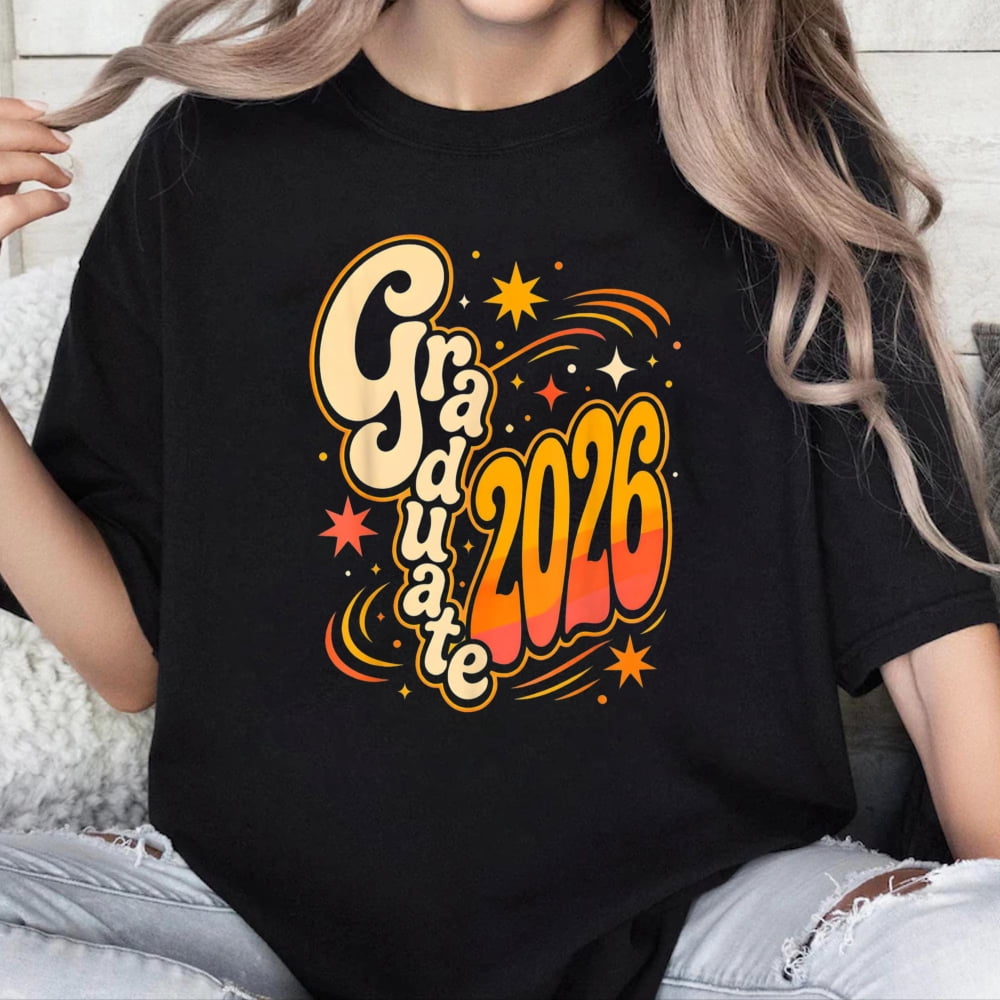 100% Cotton Unisex Graduate Class of 2026 Graduation Senior 2026 Grad ...