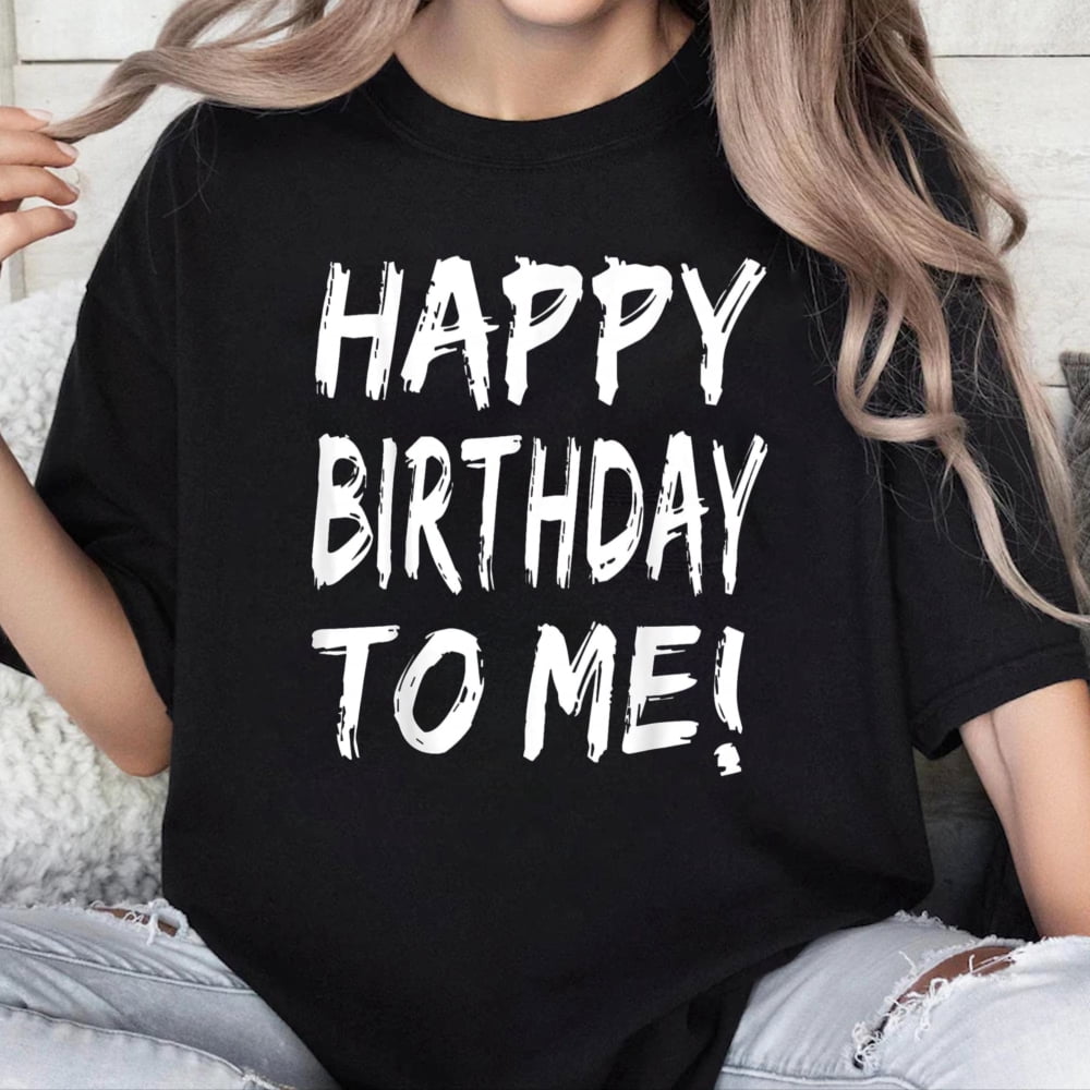 100% Cotton Unisex Happy Birthday to Me Birthday Party T-Shirt for Kids ...