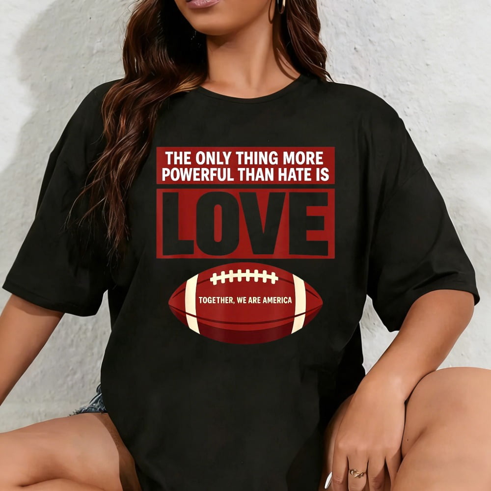 100% Cotton Unisex Inspirational Love Wins Design Anti Hate Equality ...