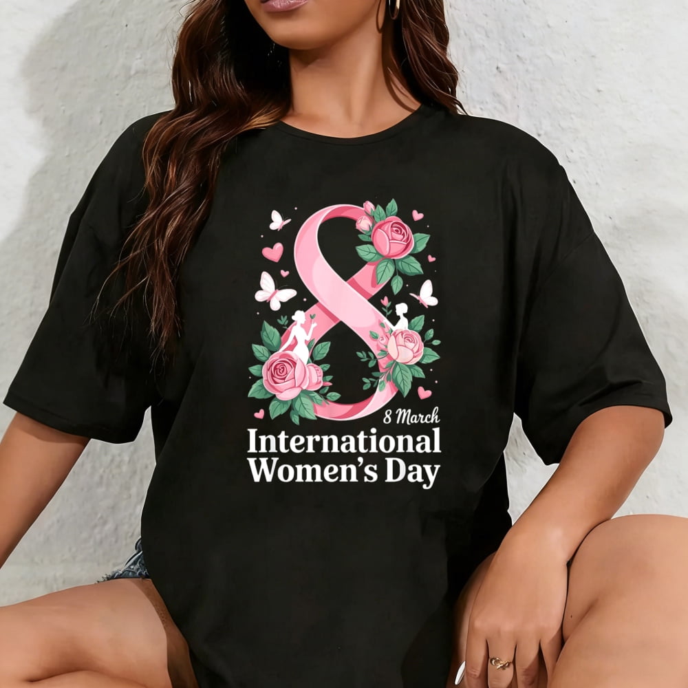 100% Cotton Unisex International Women's Day 2026 8 March T-Shirt ...
