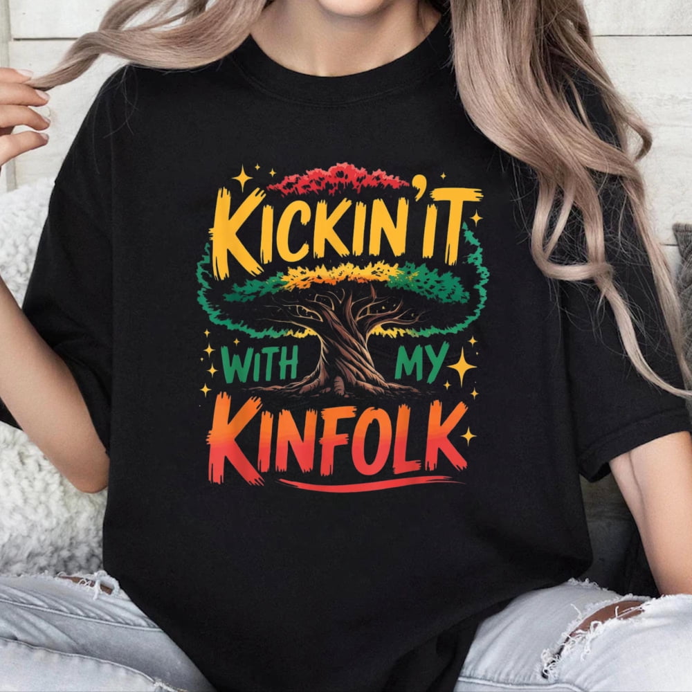 100% Cotton Unisex Kickin It with My Kinfolk Funny Family Reunion Tree ...