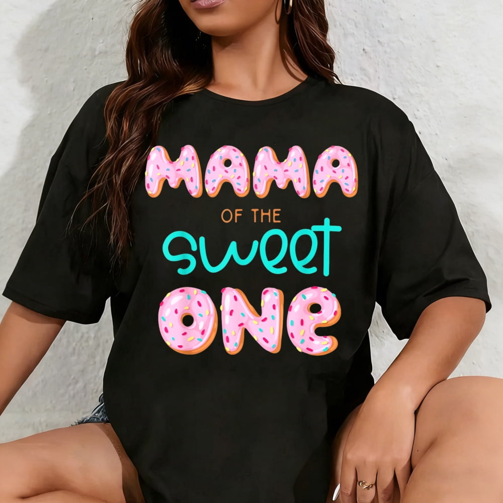 100% Cotton Unisex Mama of The Sweet One First Birthday Matching Family ...