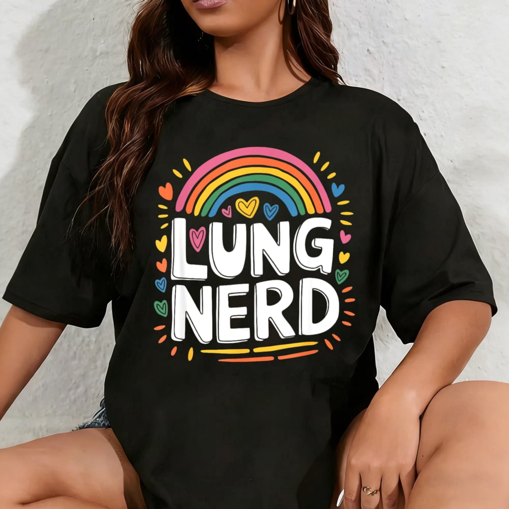 100% Cotton Unisex RT Respiratory Nurse Pulmonary Therapist, Lung Nerd ...