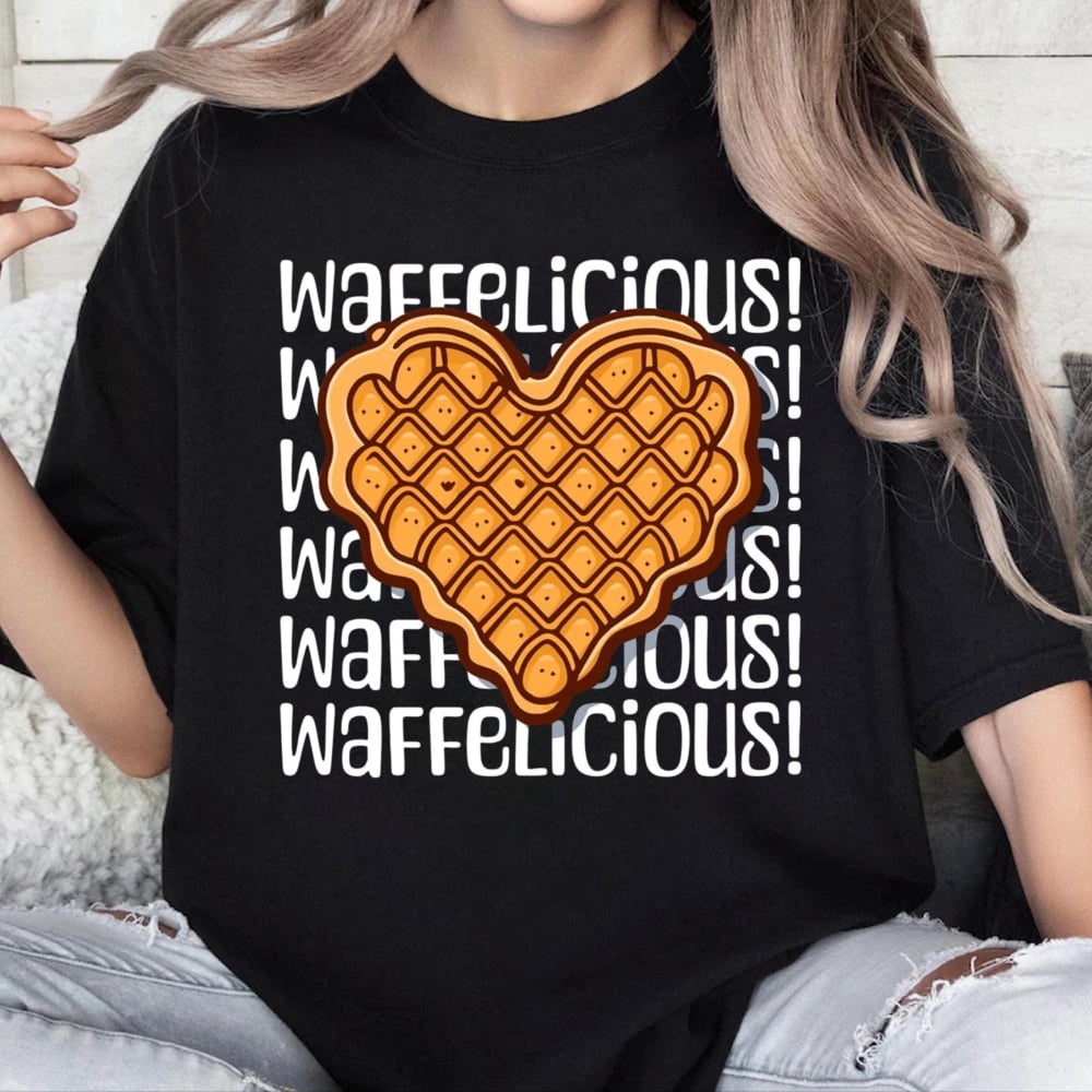 100% Cotton Unisex Waffel-Licious Pancake Food Chef Gourmet Performance ...
