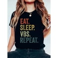 100% Cotton Vacation Bible School Kids Boys, Eat Sleep VBS Repeat T ...