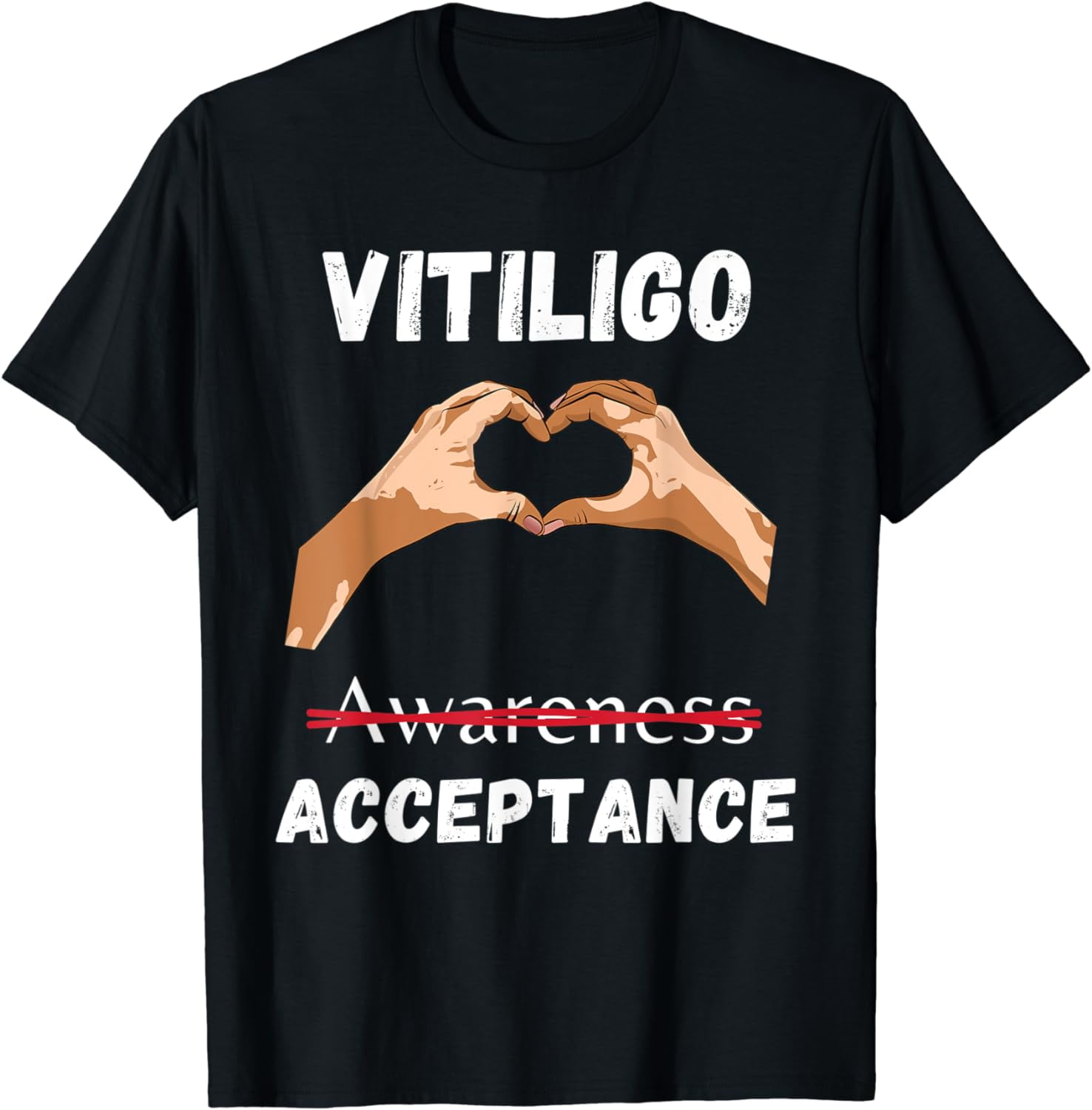 100 Cotton Vitiligo Awareness Acceptance World Vitiligo Day Support T
