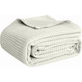 100% Cotton Waffle Weave Blanket for Bed - Lightweight, Breathable ...