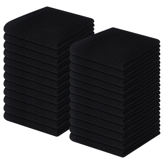 100% Cotton Waffle Weave Kitchen Dish Cloths, Ultra Soft Absorbent ...