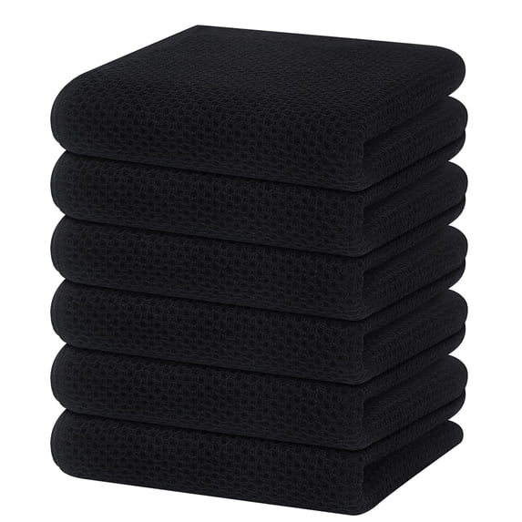 100% Cotton Waffle Weave Kitchen Dish Cloths, Ultra Soft Absorbent ...