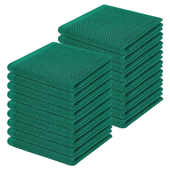 100% Cotton Waffle Weave Kitchen Dish Cloths, Ultra Soft Absorbent ...