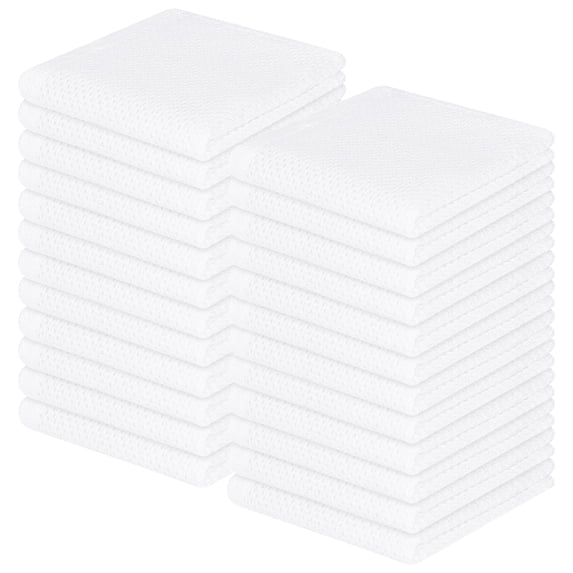 100% Cotton Waffle Weave Kitchen Dish Cloths, Ultra Soft Absorbent ...