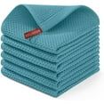 100% Cotton Waffle Weave Kitchen Dish Cloths, Ultra Soft Absorbent ...