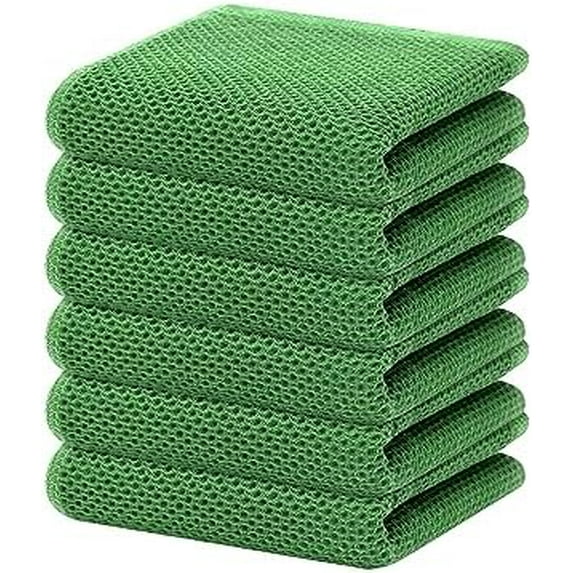 100% Cotton Waffle Weave Kitchen Dish Towels, Ultra Soft Absorbent ...