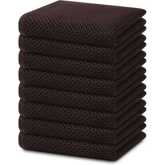 100% Cotton Waffle Weave Kitchen Dish Towels, Ultra Soft Absorbent ...