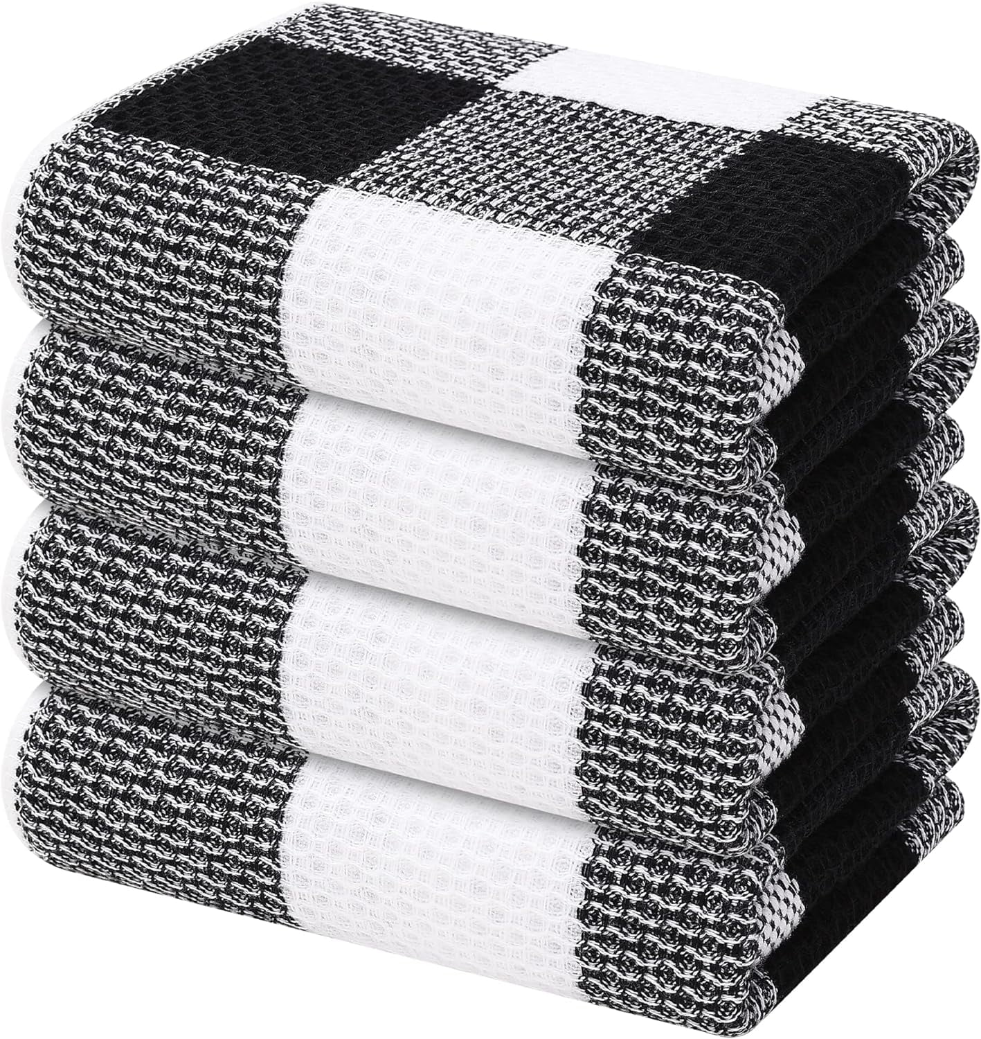 100% Cotton Waffle Weave Kitchen Towels, 13 x 28 Inches, Super Soft and ...