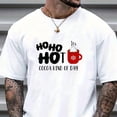 100% Cotton Winter Ho Ho Hot oa XmaS1 Hir1lothes T-S1Hirt Street Hip ...