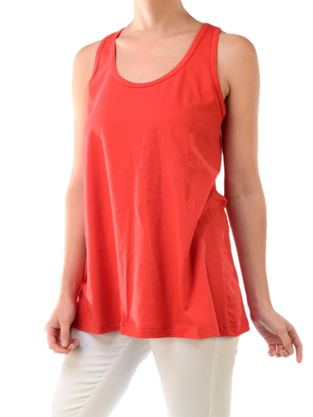 100% Cotton Women's Loose Fit Jersey Tank Top, Raspberry S, 1 Count, 1 ...