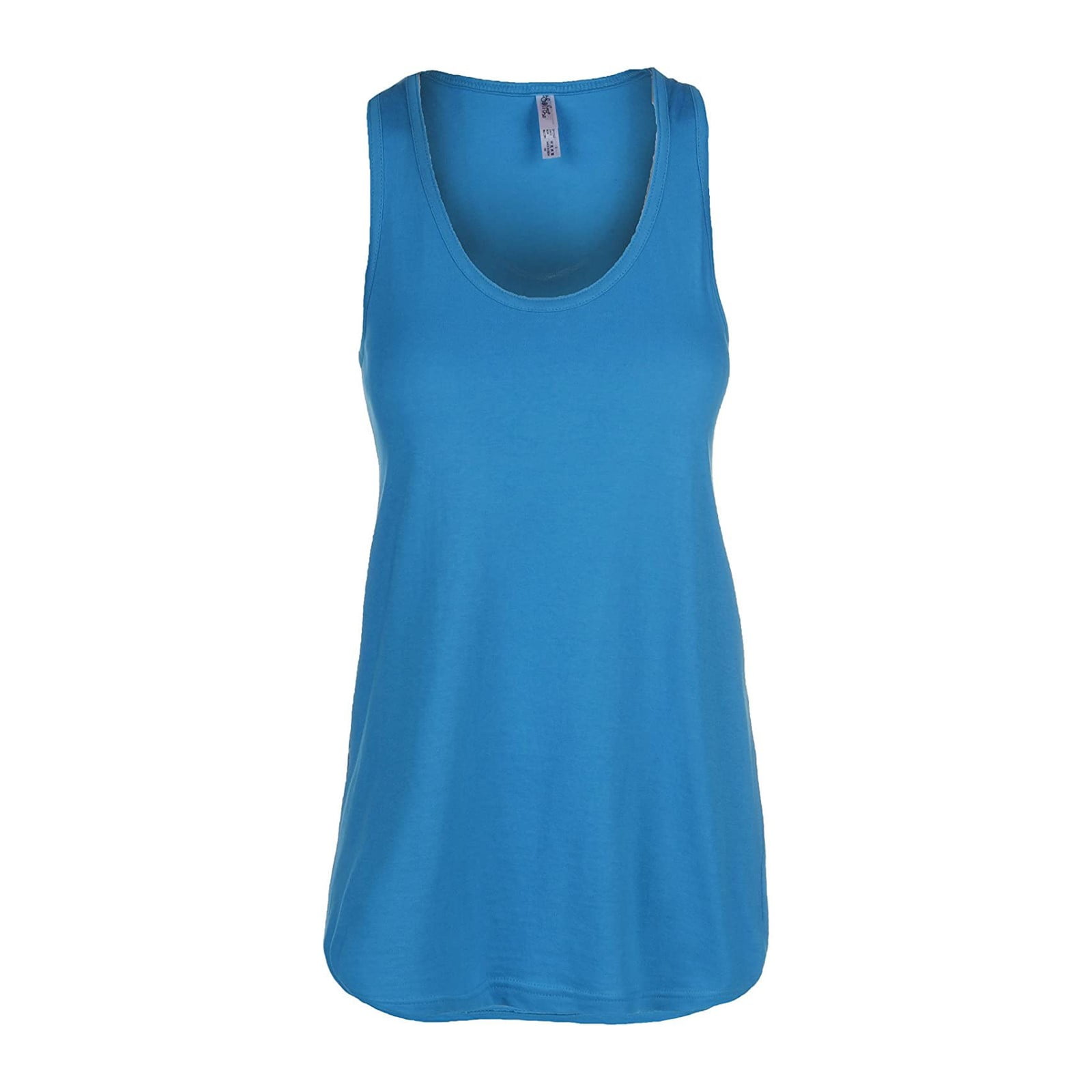 100% Cotton Women's Loose Fit Jersey Tank Top, Turquoise M, 1 Count, 1 ...