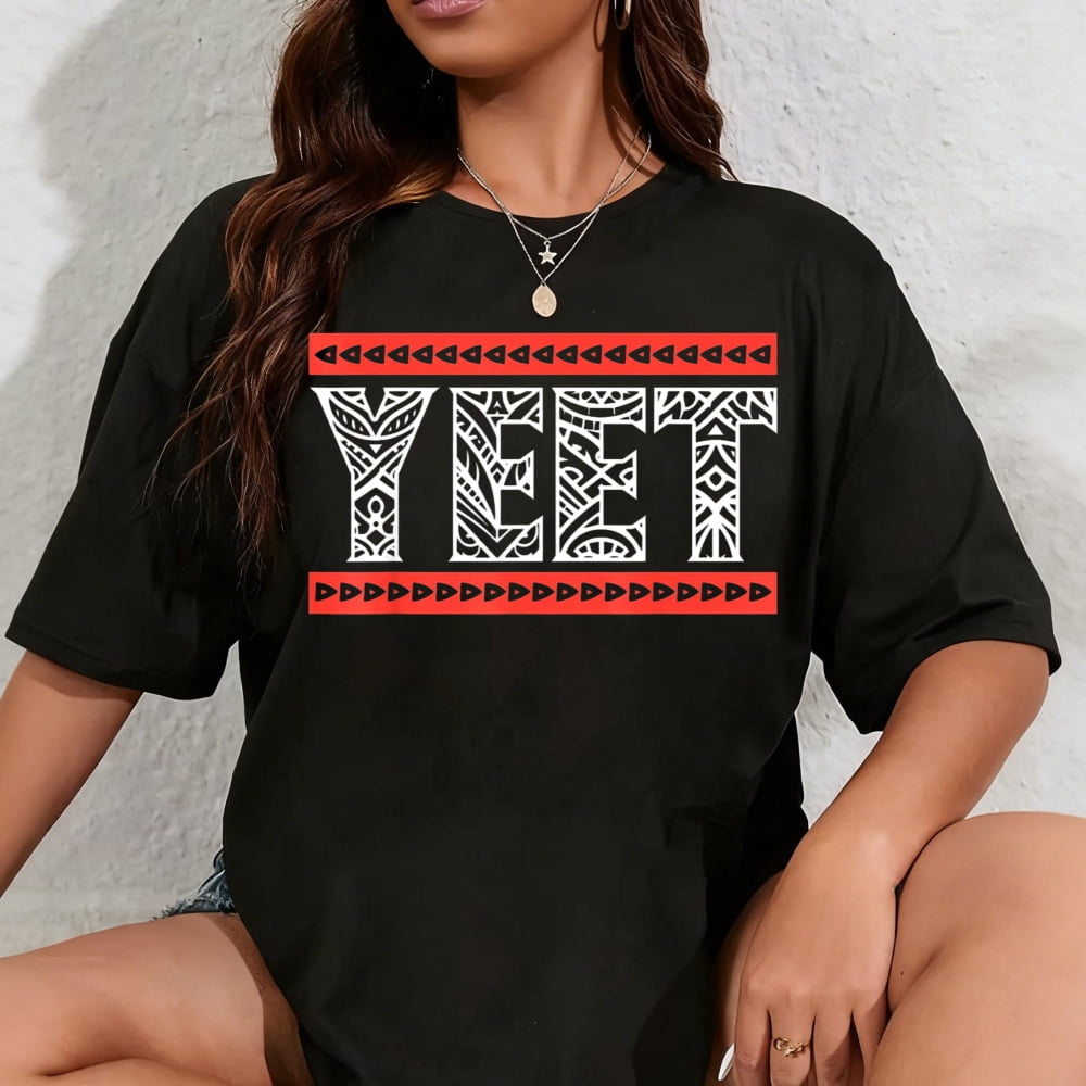100% Cotton Yeet Tribal Art Funny Saying Meme Slang Men Boys Kids Women ...
