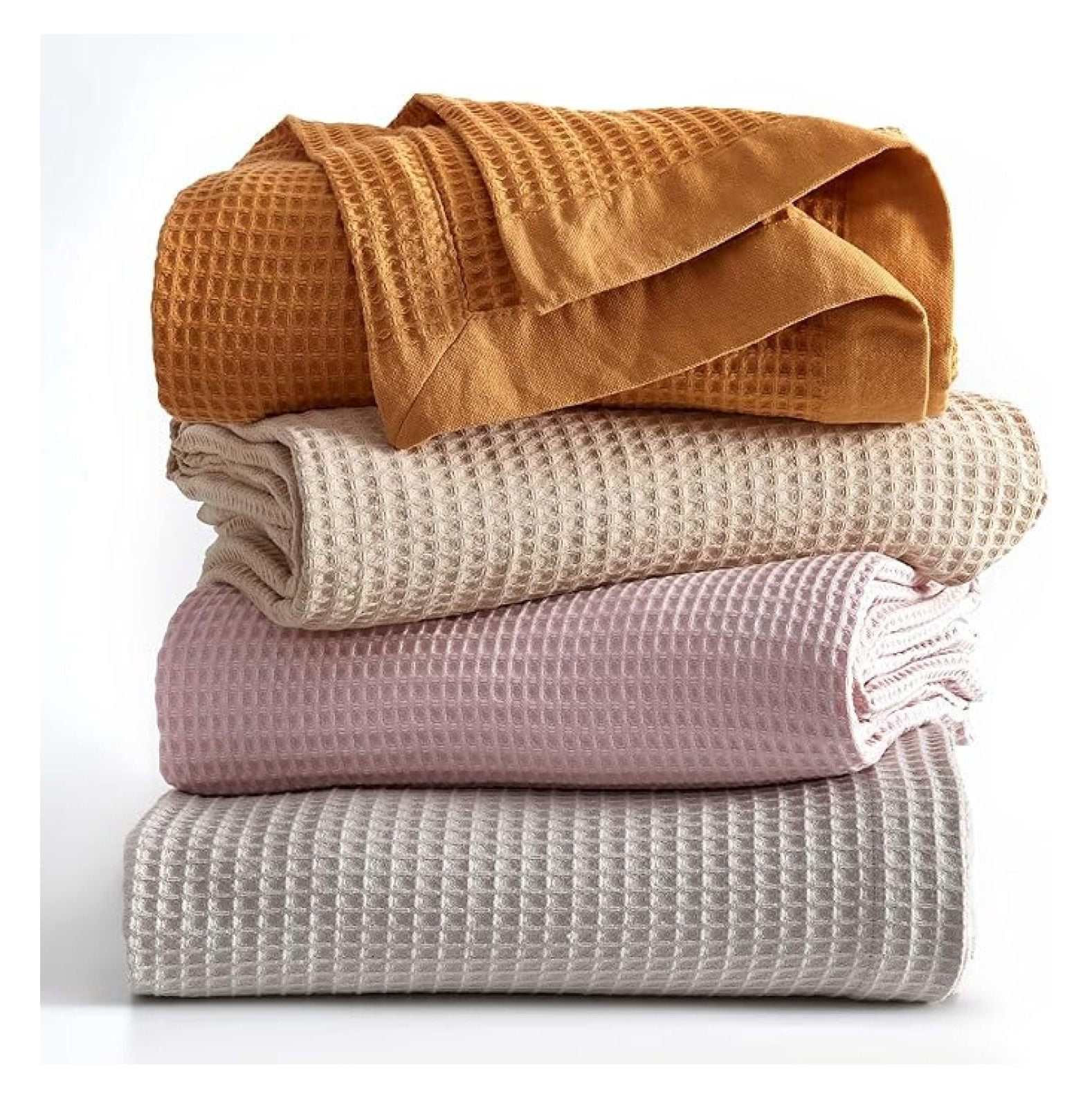 100% Cotton Yellow Blanket King Size for Bed - Breathable and Soft ...