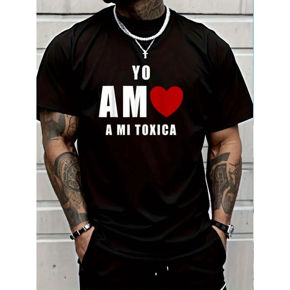 100% Cotton Yo Amo A Mi Toxica San Valentin T-Shirt Men's Women's ...