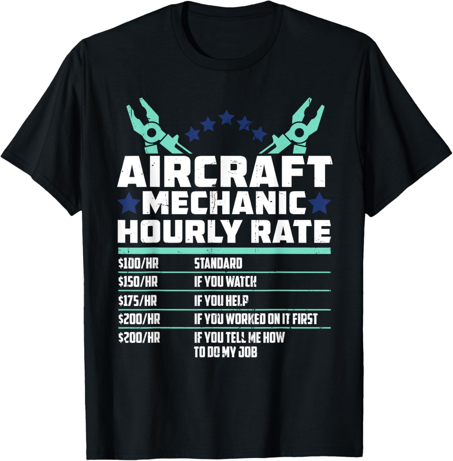 100% Cotton for Both Men and WomenAircraft Technician Hourly Rate ...