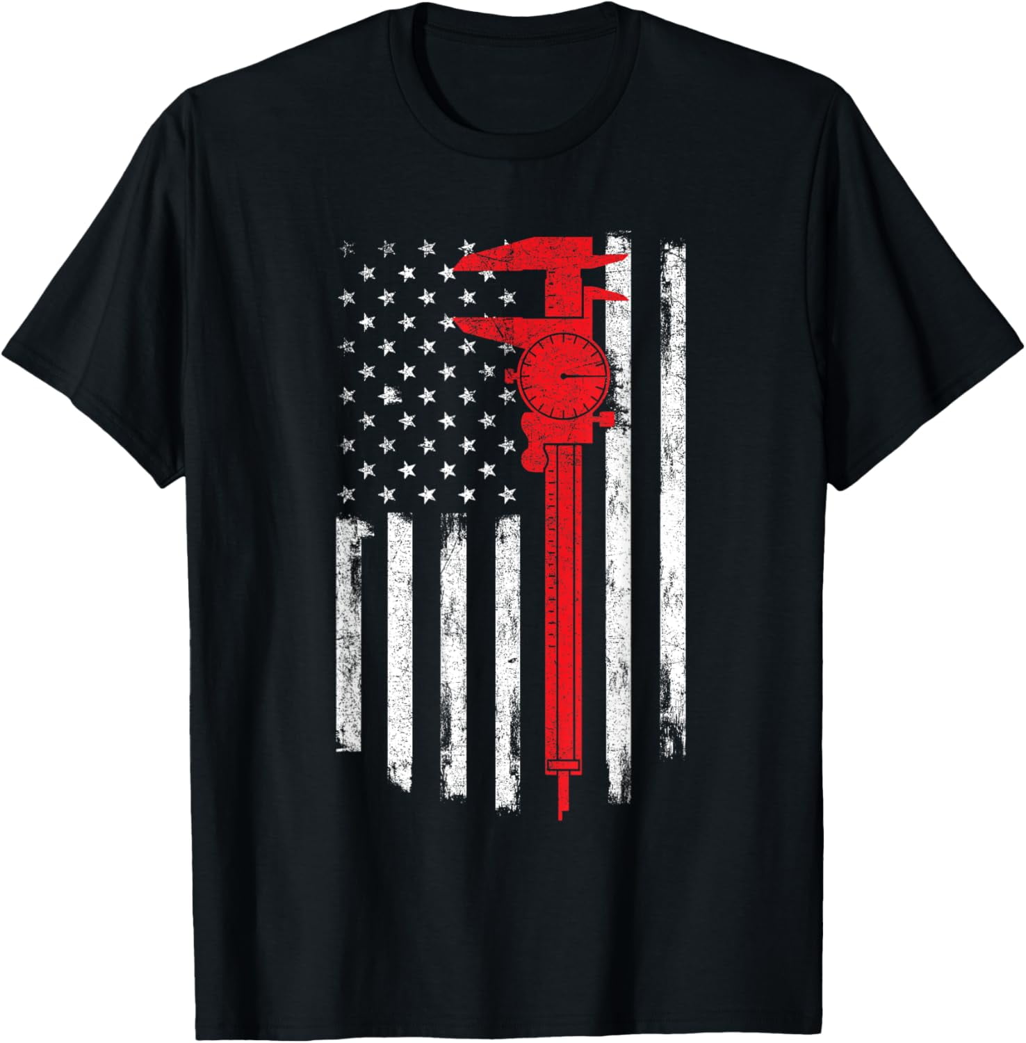 100% Cotton for Both Men and WomenMechanic Tools - American Flag ...