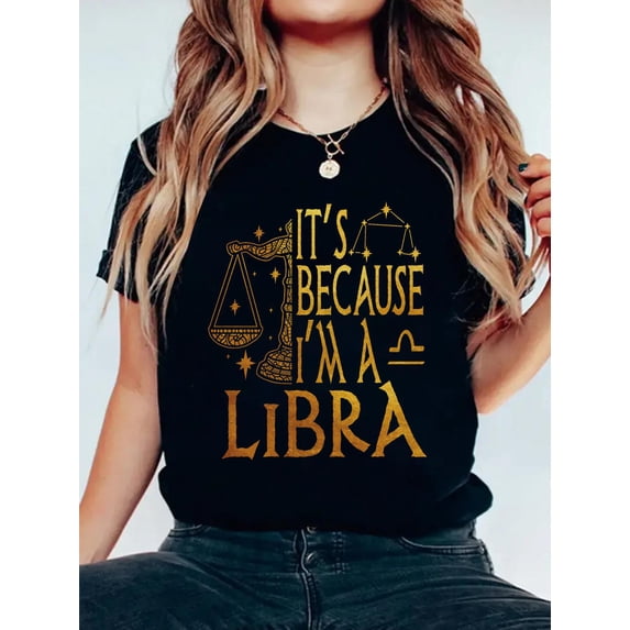 100% Cotton in Libra Zodiac Symbol Scale September October Comfort ...