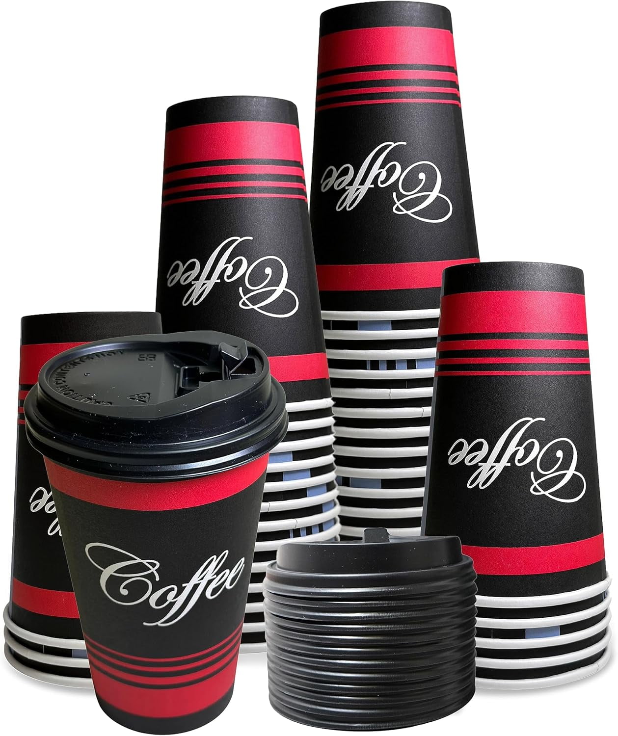 EcoQuality Extra Large 20 oz Paper Cups - Classic Durable Disposable ...