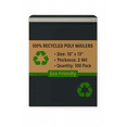 100 Count, 10x13" 100% Recycled Grey Poly Mailers, 2 Mil Thick, Eco ...
