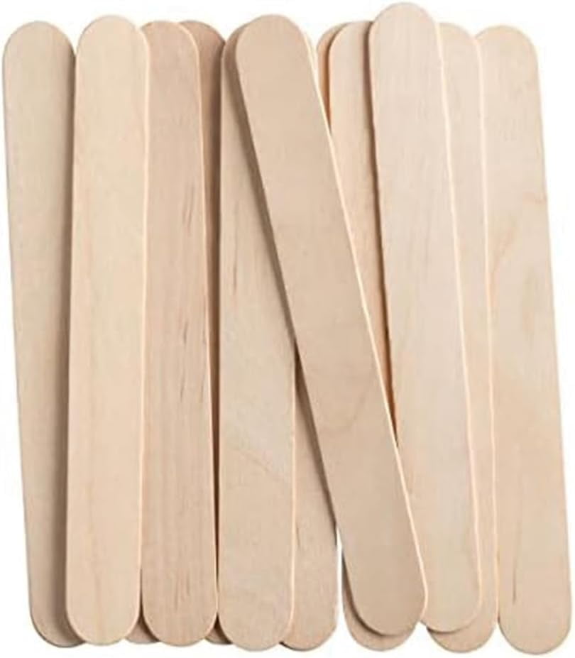 [100 Count] 3.6 Inch Wooden Multi- Popsicle Sticks, Craft, Ice Cream ...