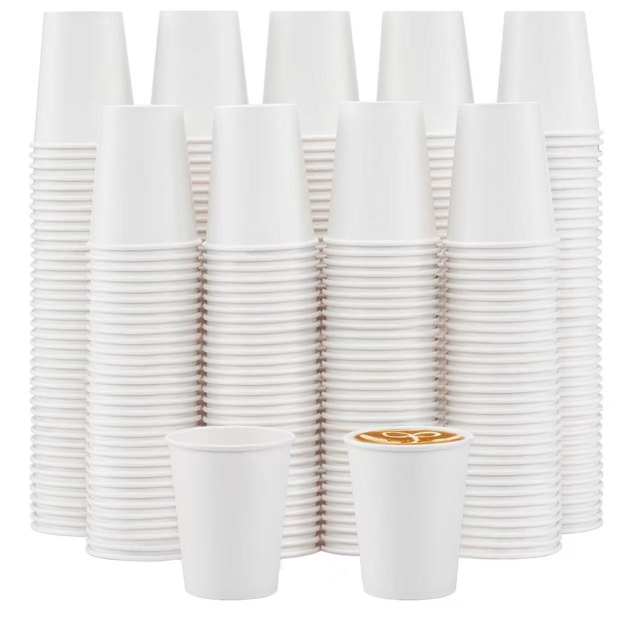 100 Count 5 oz Disposable Paper Cups Small Mouthwash Cups Mini White ...